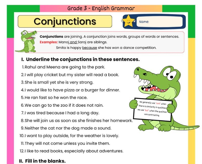 Free Worksheet For CBSE Grade 3 English Grammar 2